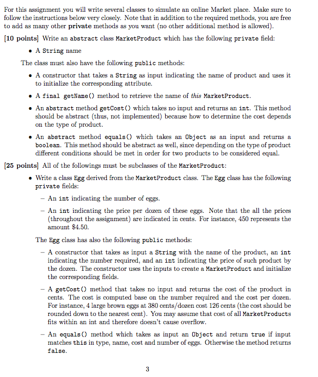 Solved For this assignment you will write several classes to | Chegg.com