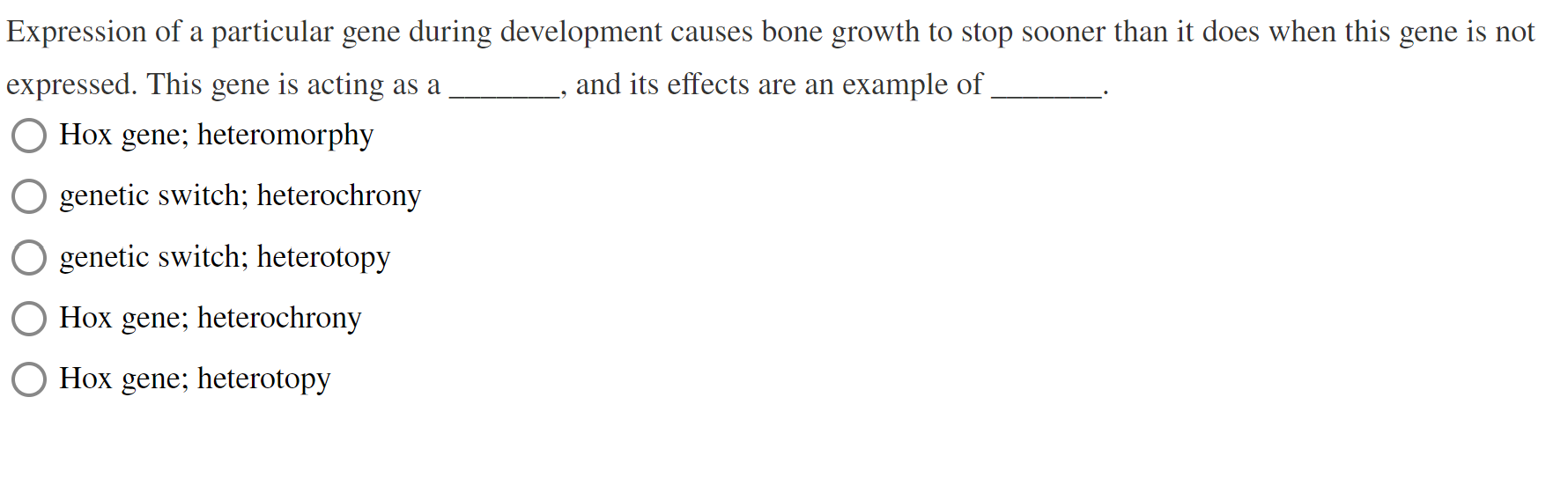Solved Expression of a particular gene during development | Chegg.com