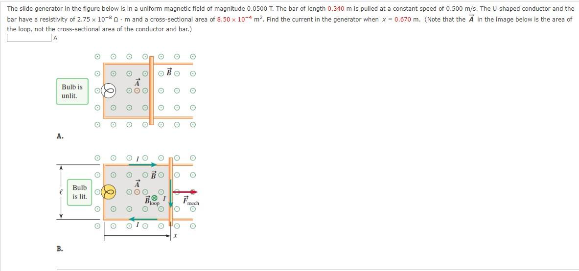 Solved The slide generator in the figure below is in a | Chegg.com