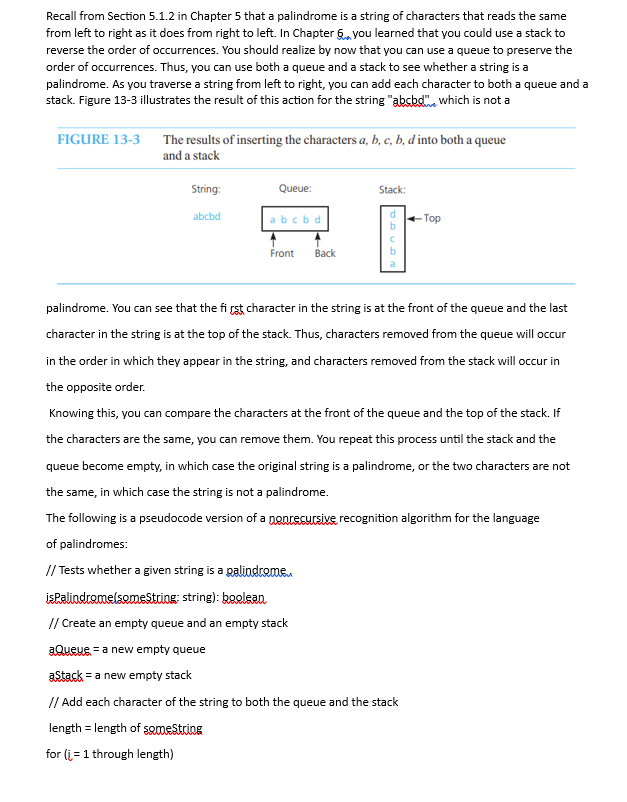 Solved { nextChar = ith character of someString | Chegg.com