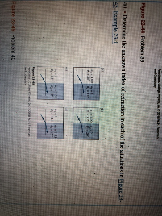 Solved Flgure 23-44 Problem 39 40. Determine the unknown | Chegg.com Solved Flgure 23-44 Problem 39 40. Determine the unknown | Chegg.com
