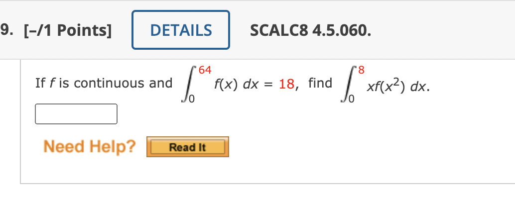 Solved 9. (-/1 Points] DETAILS SCALC8 4.5.060. If fis | Chegg.com