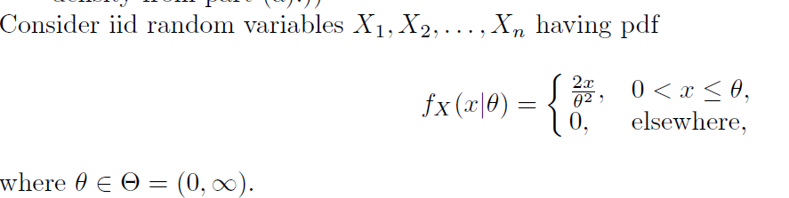 Solved 10 PC) Consider iid random variables X1, X2, ..., Xn | Chegg.com