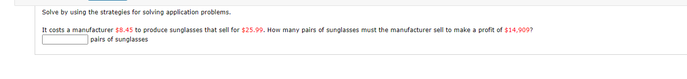 Solved Solve by using the strategies for solving application | Chegg.com