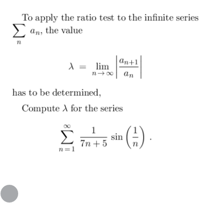 Solved To apply the root test to an infinite series ∑kak, | Chegg.com