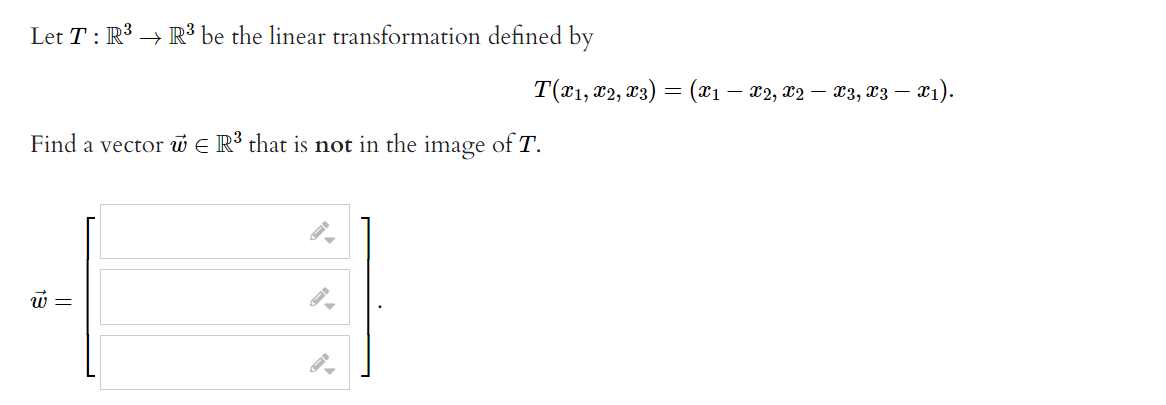 Solved Let T: R3 + R3 be the linear transformation defined | Chegg.com
