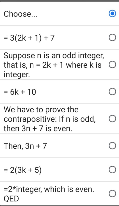 Solved Arrange the choices in order 1, 2, 3, etc so that the | Chegg.com