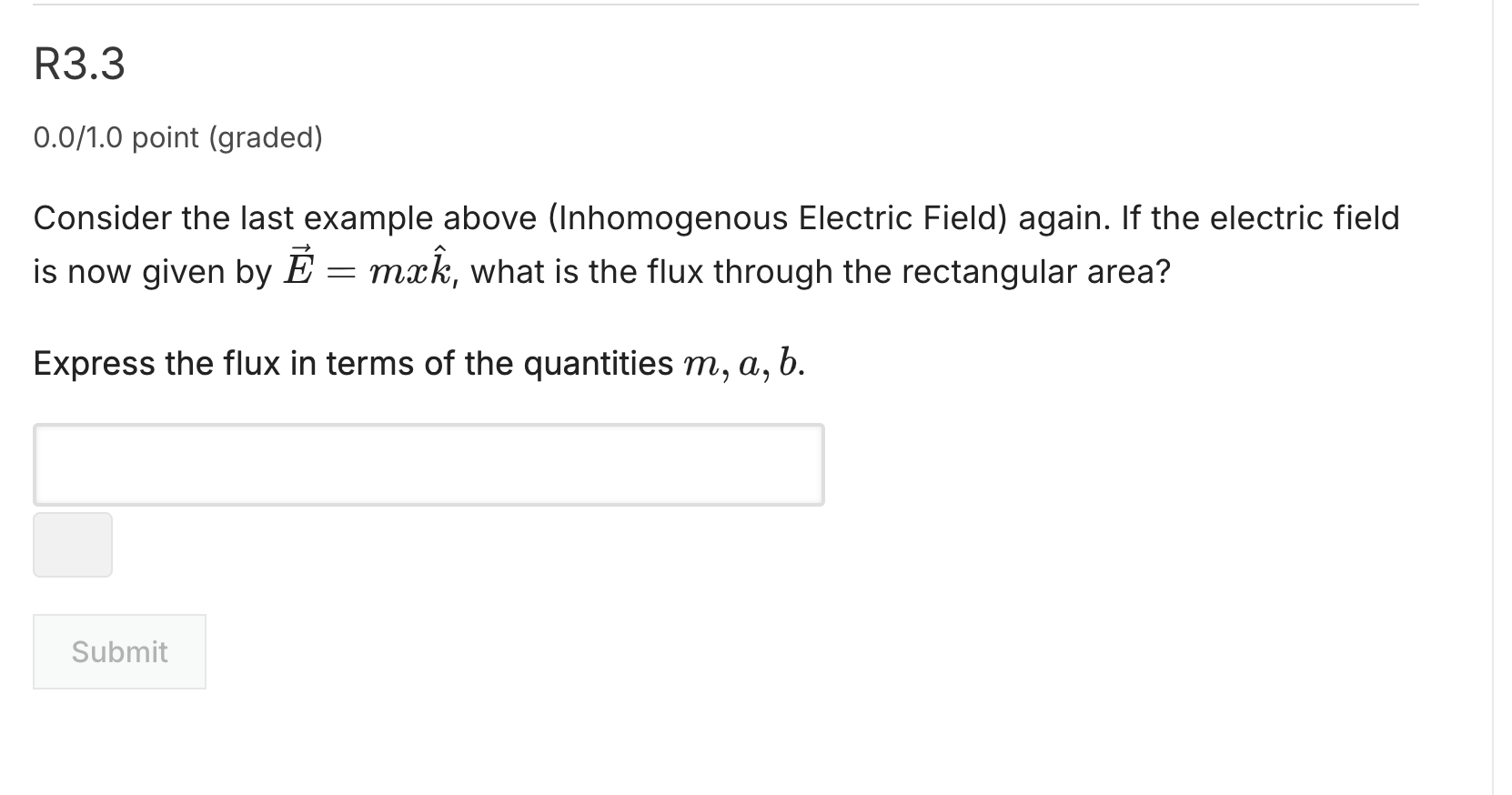 Solved R3.30.01.0 ﻿point (graded)Consider the last example | Chegg.com