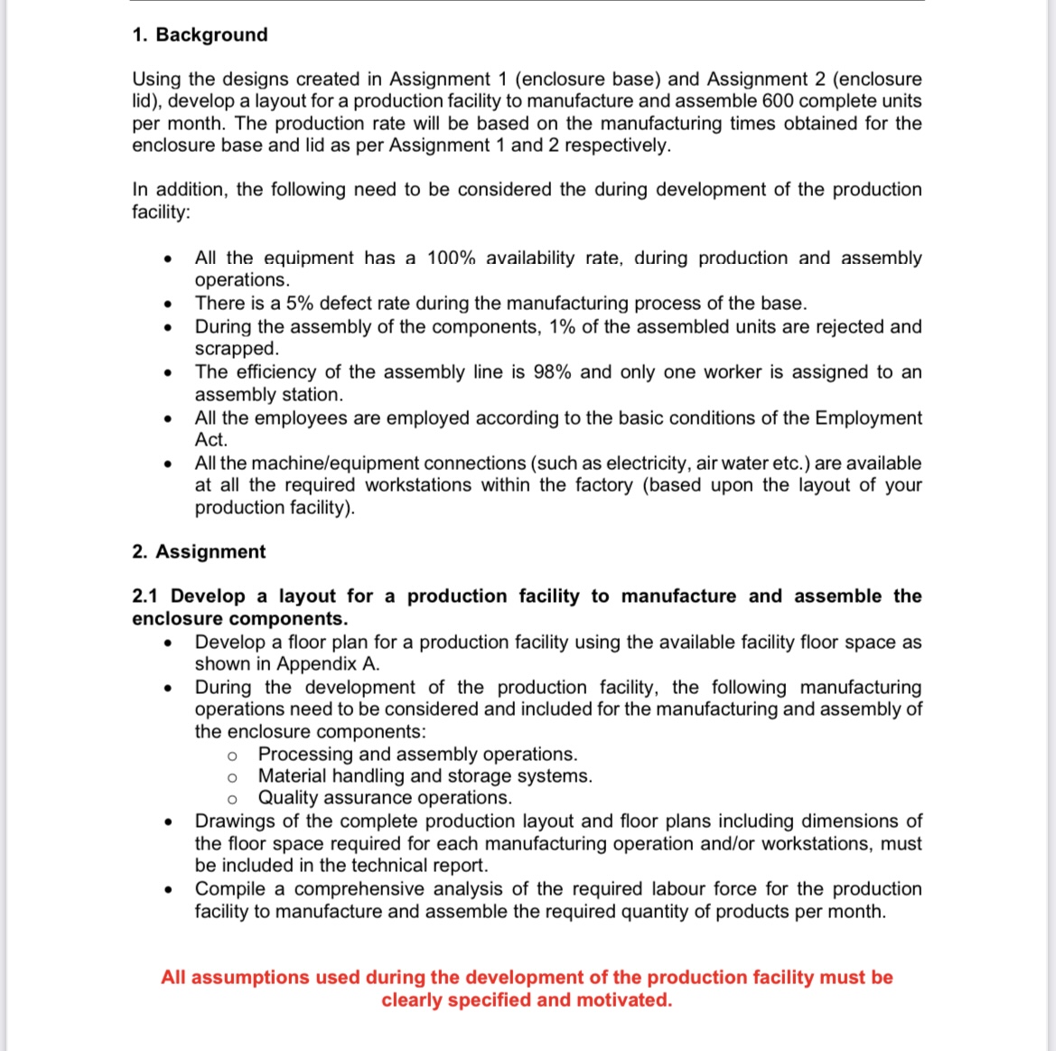 Solved 1. ﻿BackgroundUsing the designs created in Assignment | Chegg.com