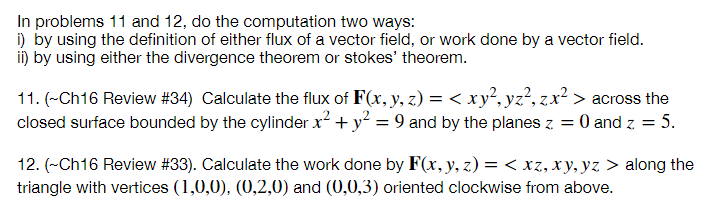 Solved In problems 11 and 12, do the computation two ways: | Chegg.com