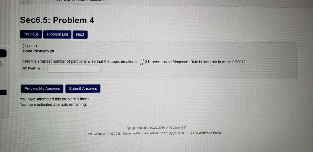 Solved Sec6.5: Problem 5 Previous Problem ListNext (1 | Chegg.com