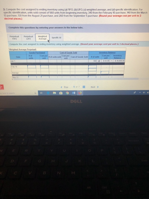 Solved 5Exercises/Problems Help Problem 5-3A Perpetual: | Chegg.com
