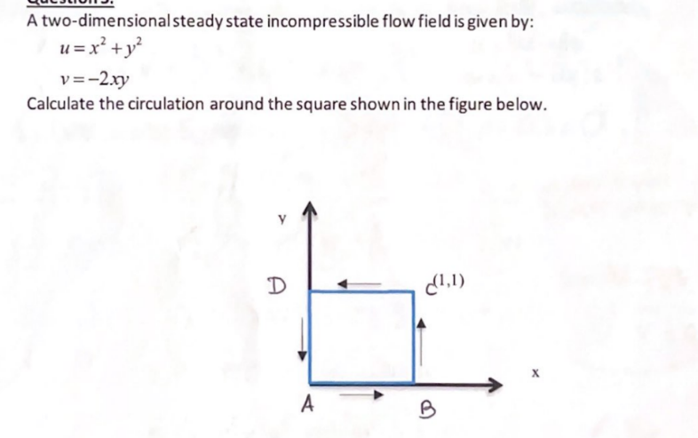 Solved A two-dimensional steady state incompressible flow | Chegg.com