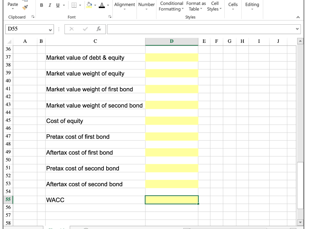 Paste BIU - Cells Editing Alignment Number | Chegg.com