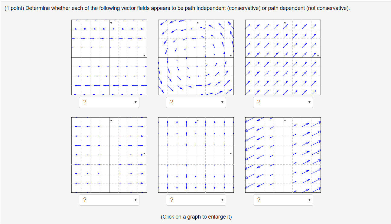 Solved (1 point) Determine whether each of the following | Chegg.com