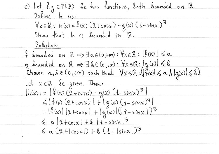 Solved Let f, g ∈ F(R) be two functions bounded in R and let | Chegg.com