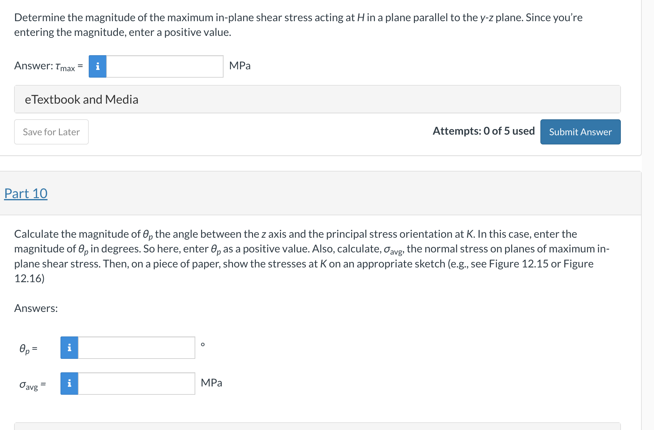 Solved Three loads are applied to the short rectangular post | Chegg.com