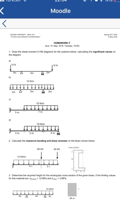 Solved Moodle KENT UNIVERSITY ACH 23 (ue 15. May. 2018. | Chegg.com