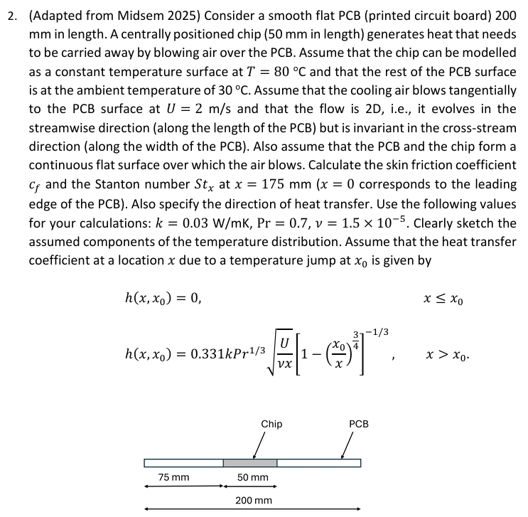 Solved (Adapted ﻿from Midsem 2025) ﻿Consider a smooth flat | Chegg.com