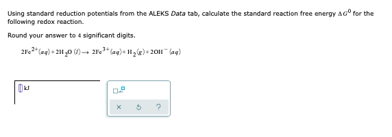 Solved Using standard reduction potentials from the ALEKS | Chegg.com