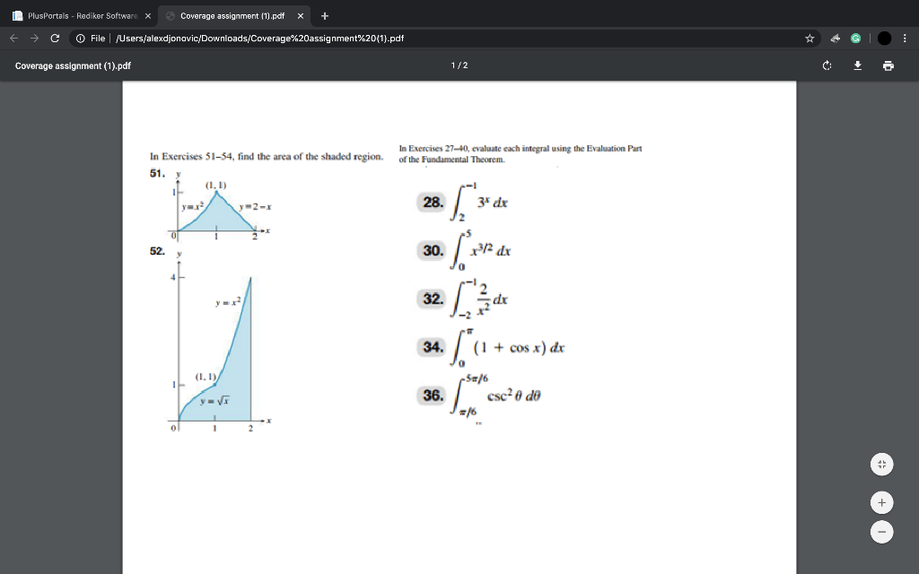 Solved PlusPortals - Rediker Software X Coverage assignment | Chegg.com