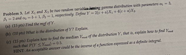 Solved Problem 3. Let X1 and X2 be two random variables | Chegg.com