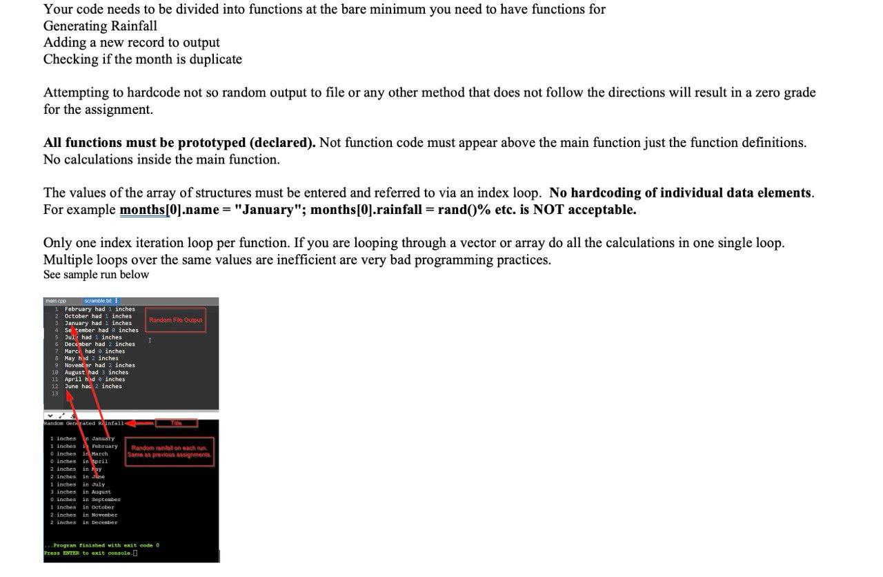 Solved IN C++, PLEASE READ THE INSTRUCTION AND THE DEMO CODE | Chegg.com