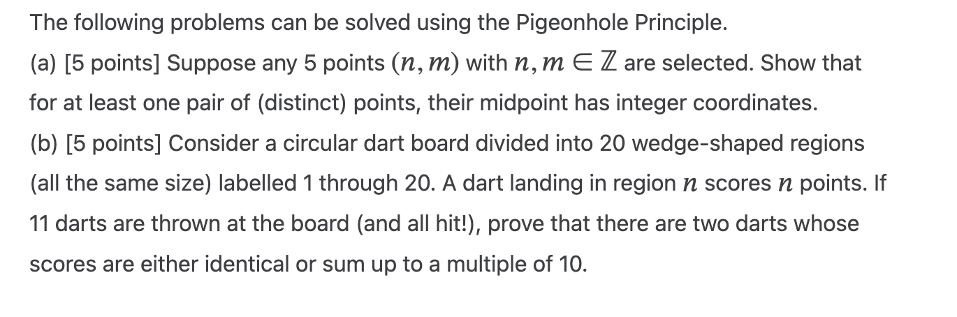 Solved The following problems can be solved using the | Chegg.com