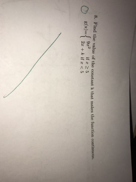 Solved Find the value of the constant k that makes the | Chegg.com