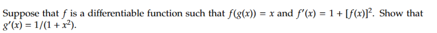 Solved Suppose that f is a differentiable function such that | Chegg.com