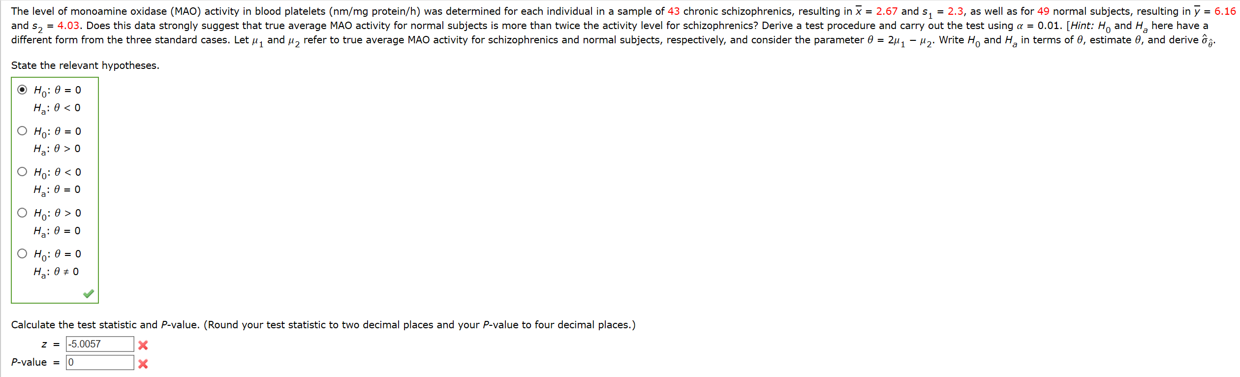 Solved The level of monoamine oxidase (MAO) activity in | Chegg.com