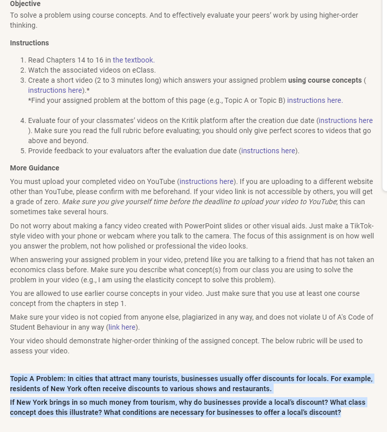 Solved Objective To solve a problem using course concepts. | Chegg.com