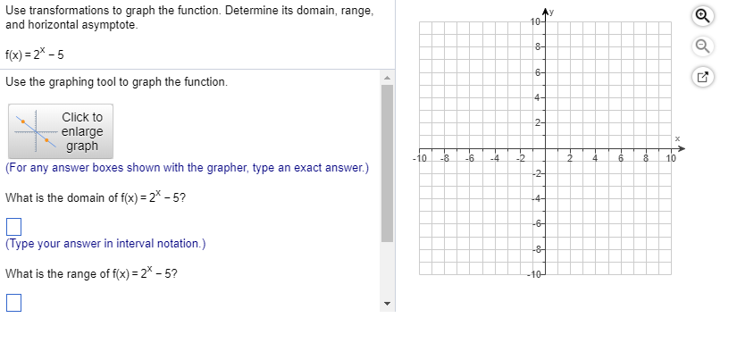 Solved Use transformations to graph the function. Determine | Chegg.com