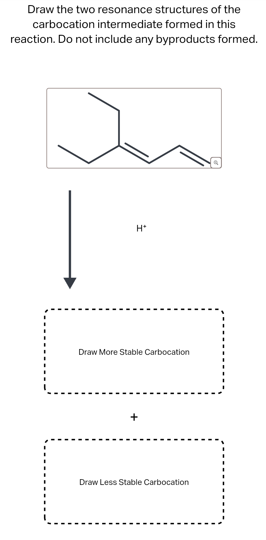 Solved Draw the two resonance structures of the carbocation | Chegg.com