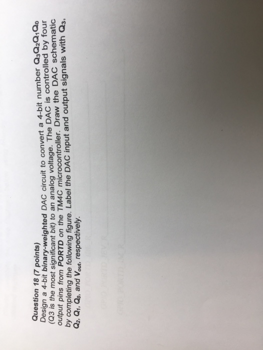 Solved Design a 4-bit binary-weighted DAC circuit to convert | Chegg.com