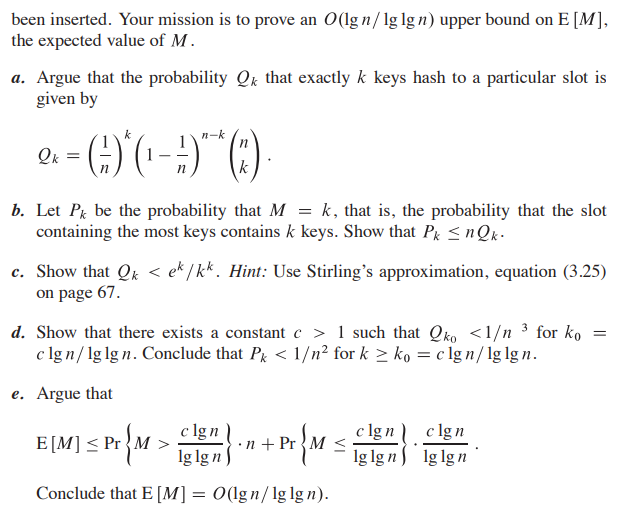 Solved Problem 2 - This is problem 11-3 in the CLRS textbook | Chegg.com