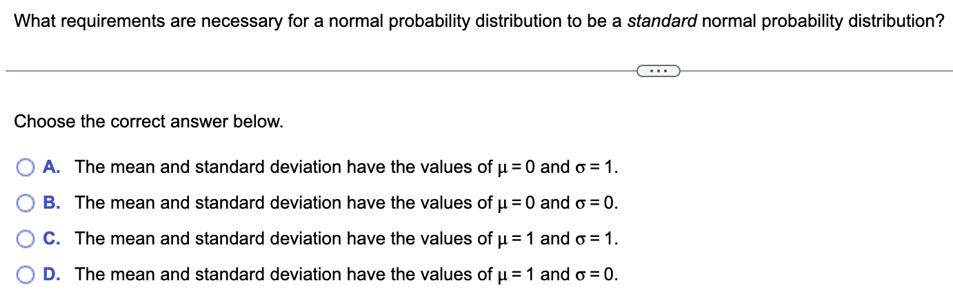 Solved What requirements are necessary for a normal | Chegg.com