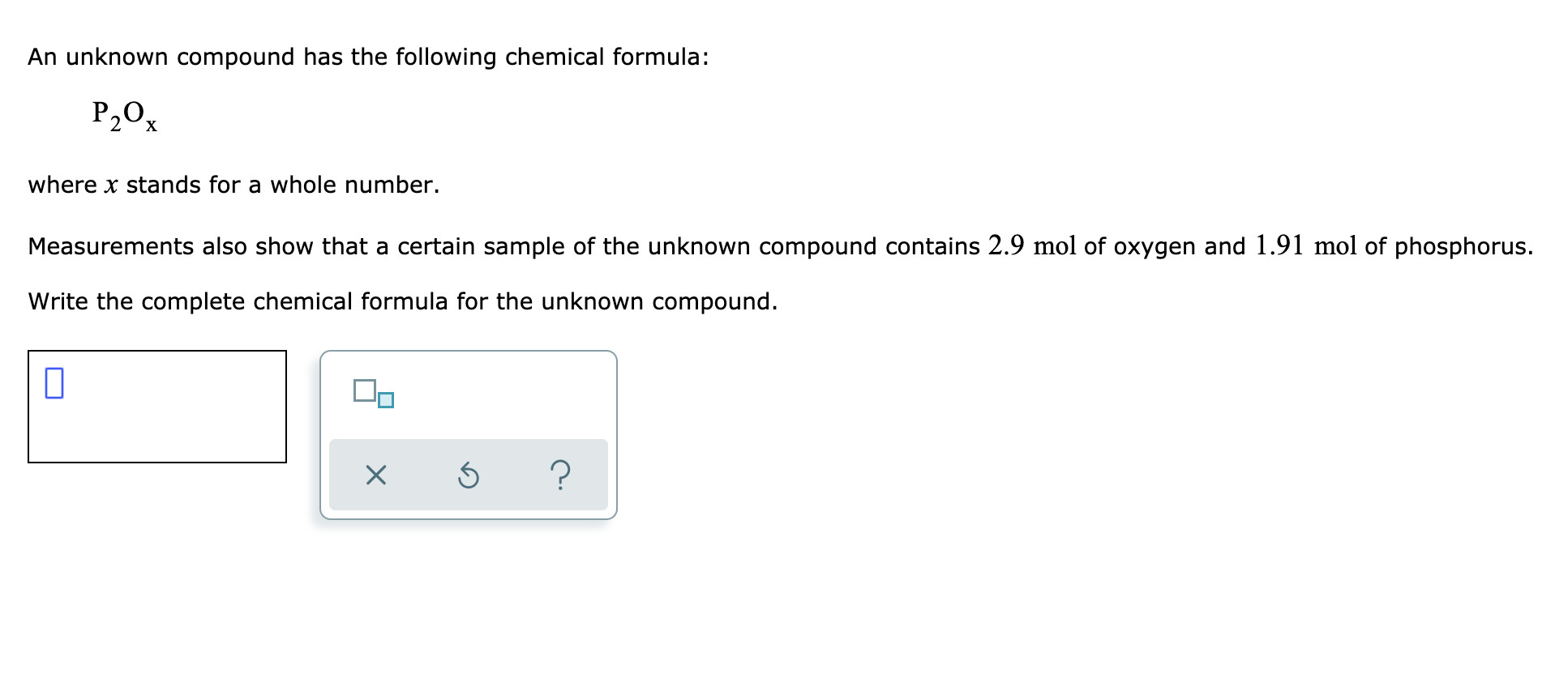 Solved An unknown compound has the following chemical | Chegg.com