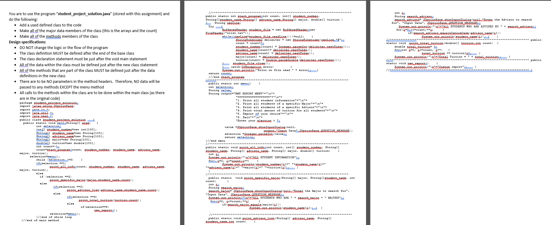 Solved · ﻿Add a used defined class to the code· | Chegg.com