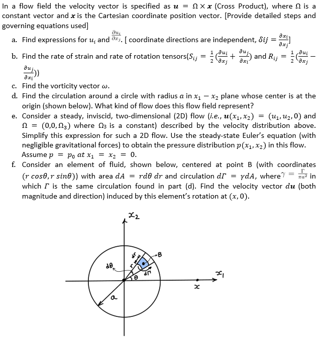 Solved n a flow field the velocity vector is specified as | Chegg.com