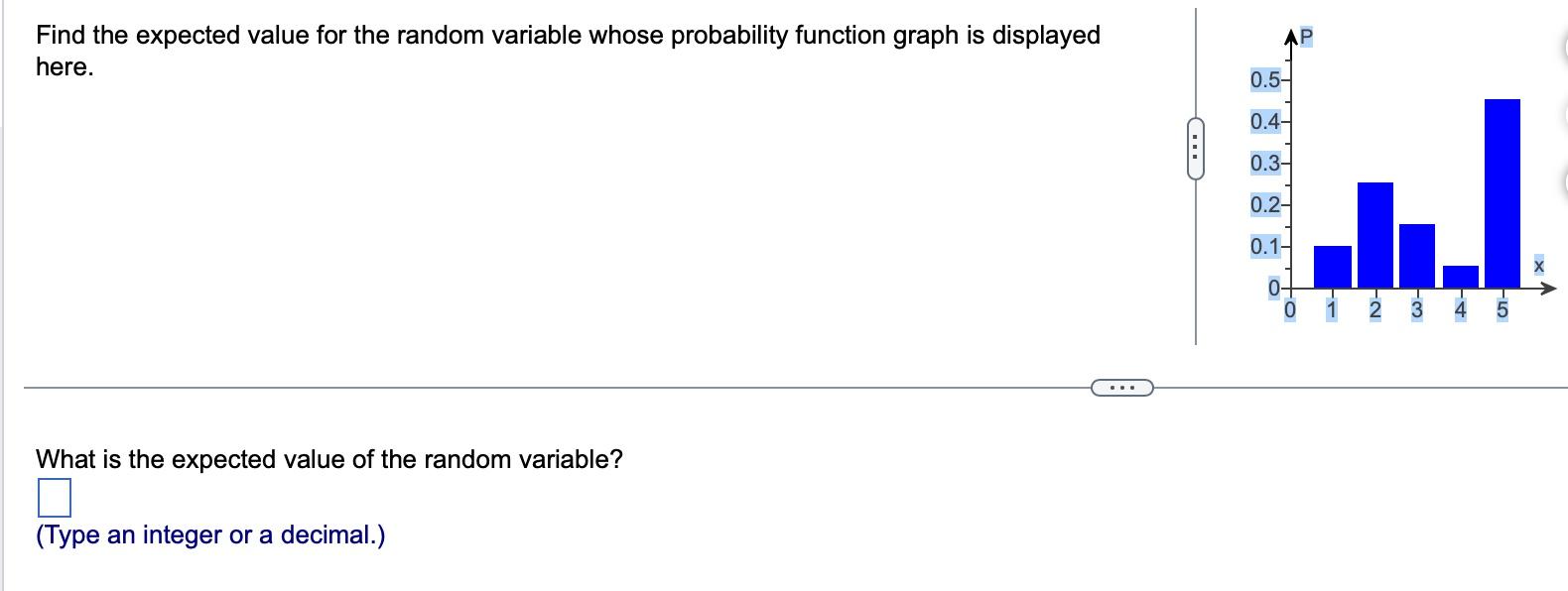 Solved Find the expected value for the random variable whose | Chegg.com