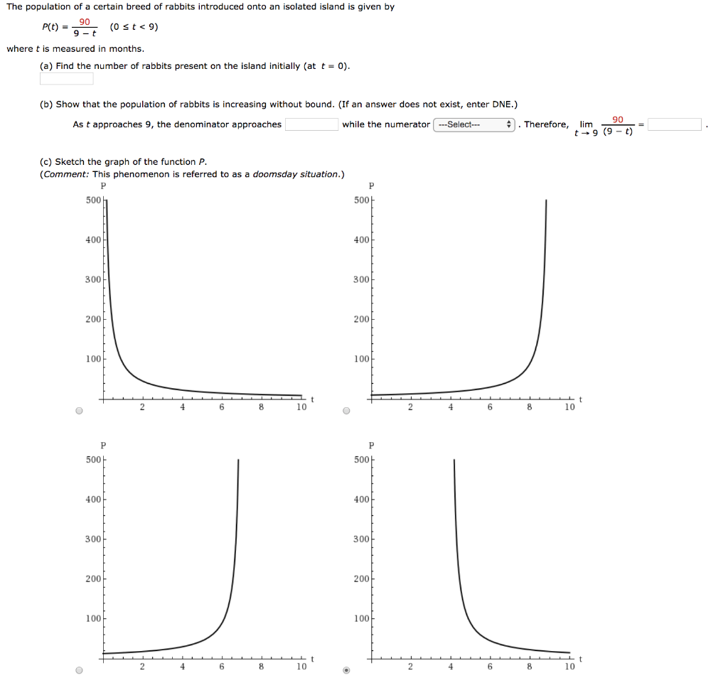 Solved The population of a certain breed of rabbits | Chegg.com