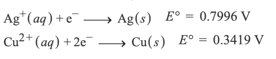 Solved Calculate The Ecell Value At 298 K For The Cell Based