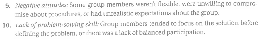 Solved 1- What barriers to group and team problem solving | Chegg.com