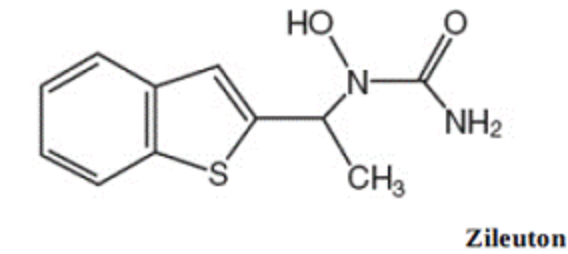 Solved Zileuton can treat Asthma and the systematic | Chegg.com