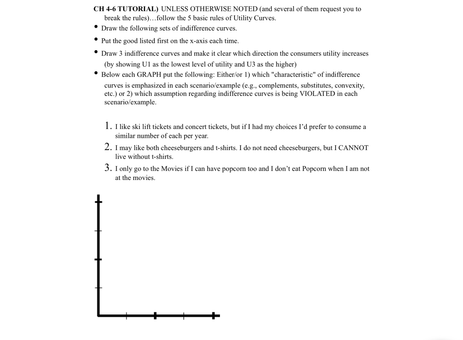 Solved Explain in great detail and draw the graph for all of | Chegg.com