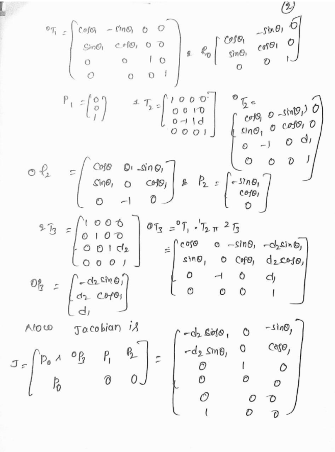Solved Assign frames and construct the DH table. Calculate | Chegg.com
