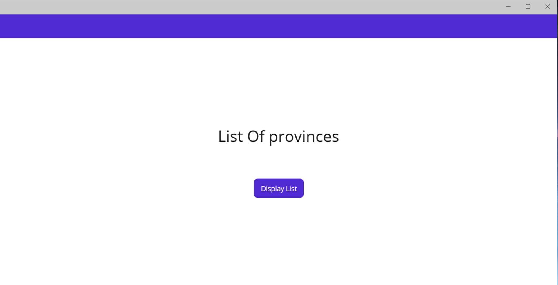 Solved List of Provinces Create MAUI Application that | Chegg.com