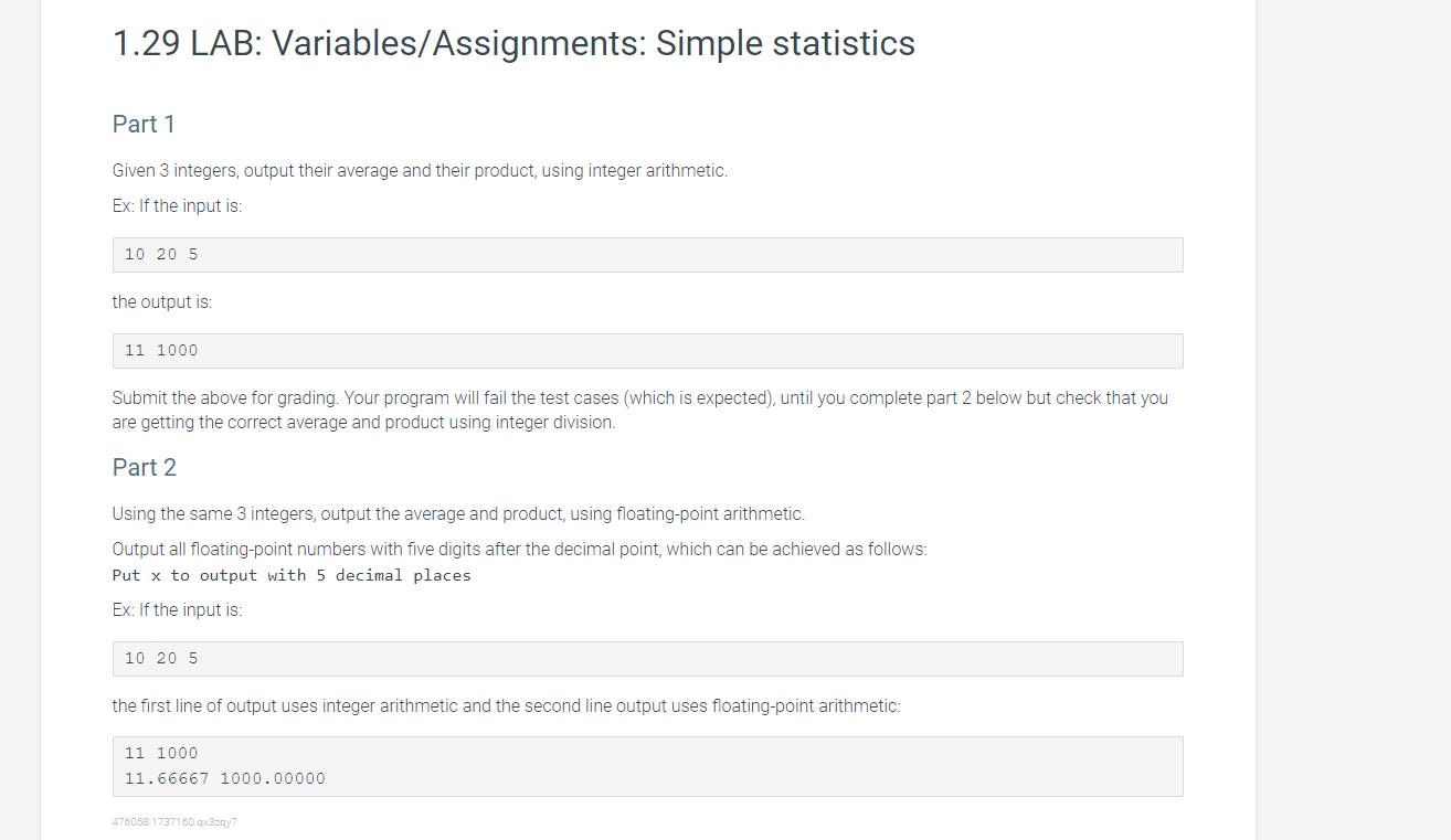 Solved I need the answer in Coral language. Part 1 Given | Chegg.com