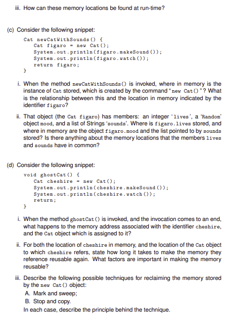 Solved 3. This question is about the principles of memory | Chegg.com